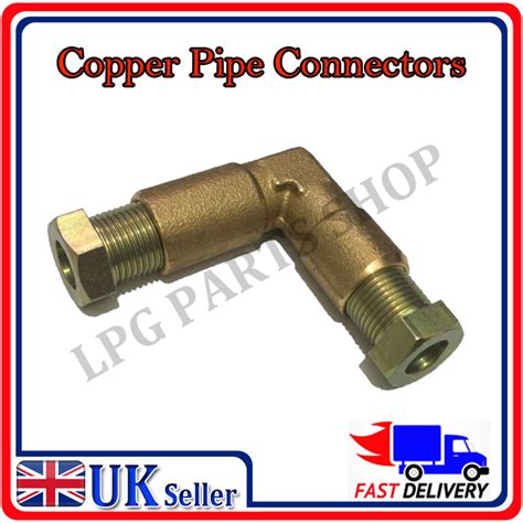 L Piece 8x8mm Copper Pipe Compression Fitting Connector Tee Gas Copper Pipe Tube Coupling Joiner