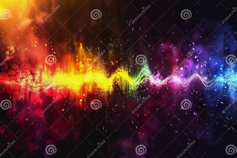 Digital Matrix Data Waveform On Music Dynamic Wave Abstract Concept