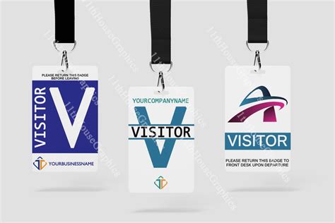 We Print And Design Visitor Identification Cards Badges Custom