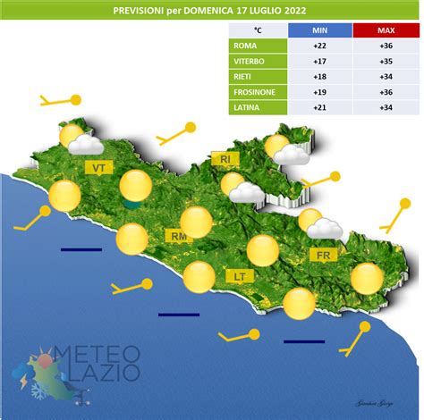 Bollettino Meteo Per OGGI 17 Luglio 2022 E DOMANI 18 Luglio 2022