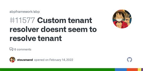 Custom Tenant Resolver Doesnt Seem To Resolve Tenant · Issue 11577