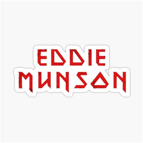 Eddie Munson Sticker For Sale By Highstakes Redbubble