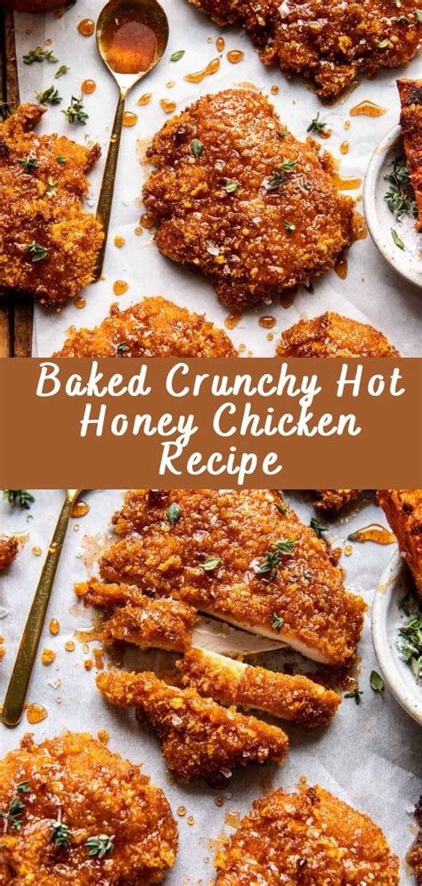 Baked Crunchy Hot Honey Chicken Recipe Love Yarn