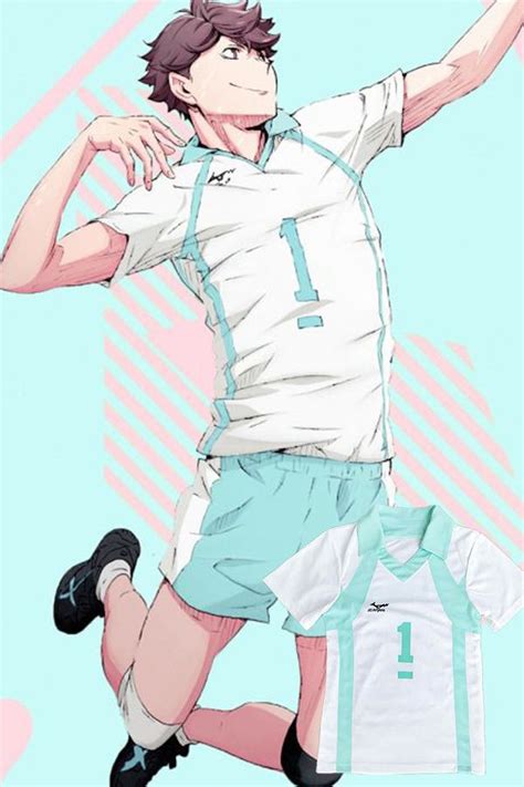 Haikyuu Aobajohsai High Oikawa Tooru Number 1 Volleyball Uniform