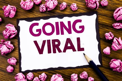 Hand Writing Text Caption Inspiration Showing Going Viral Business