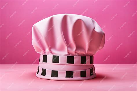 Premium Ai Image Pink Chef Hat Or Toque