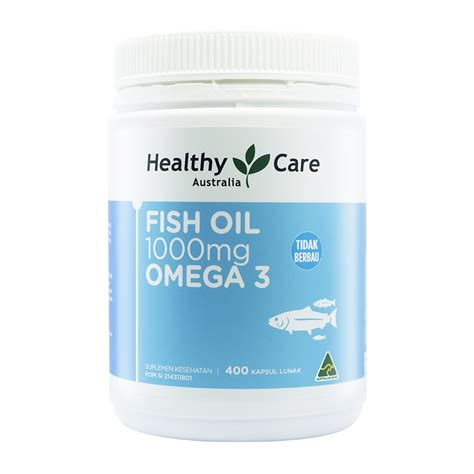 Jual Healthy Care Fish Oil Omega 3 1000mg 400 Kapsul Lunak Shopee