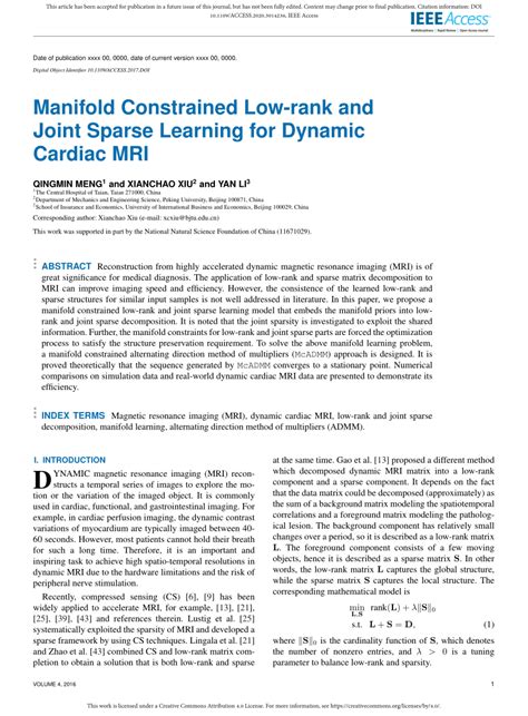 Pdf Manifold Constrained Low Rank And Joint Sparse Learning For