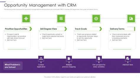 Crm Implementation Strategy Opportunity Management With Crm Structure