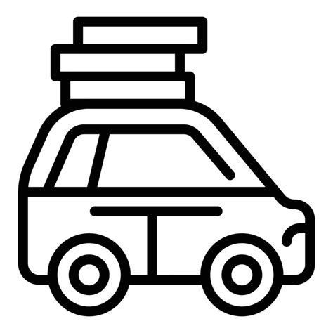 Full Car Roof Box Icon Outline Style 15908832 Vector Art At Vecteezy