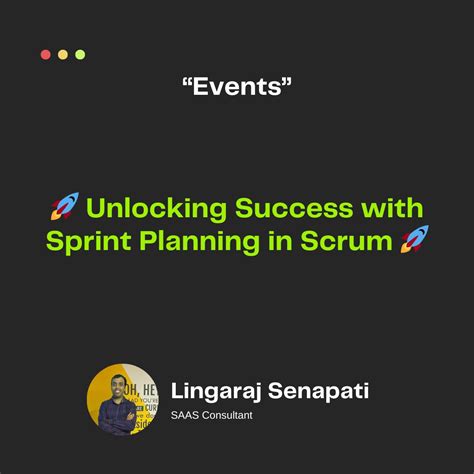 scrum events unlocking success with sprint planning lingaraj