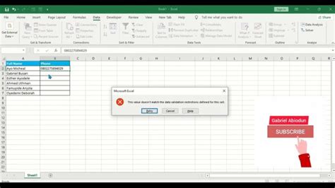 How To Use Data Validation To Limit Characters In Excel Abiodun Busari Posted On The Topic