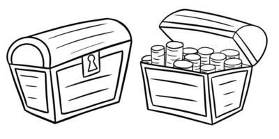 Black White And Gold Pirate Coins Clip Art