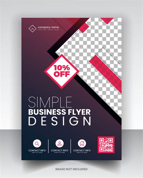 Simple Flyer Design 35248414 Vector Art At Vecteezy
