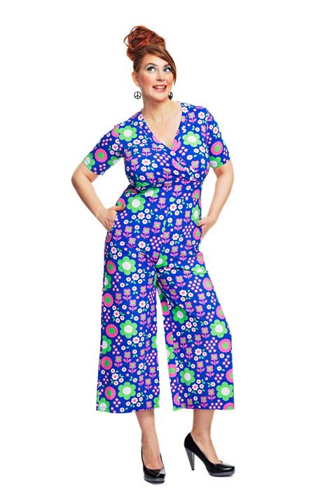 Cissi Och Selma Britta Jumpsuit In Daisy Bla Gwisk Lowen