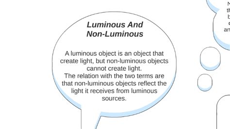 Luminous And Non Luminous By Erin Morales On Prezi
