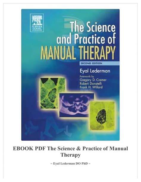 Epub Free The Science And Practice Of Manual Therapy By Eyal Lederman Do Phd