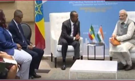 Pm Modi Holds Bilateral Meeting With Ethiopian Pm Abiy Ahmed In South