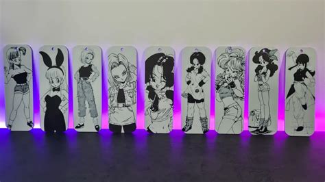 Dragon Ball Girls Hueforge Bookmark Black And White By 3dk Maker Makerworld