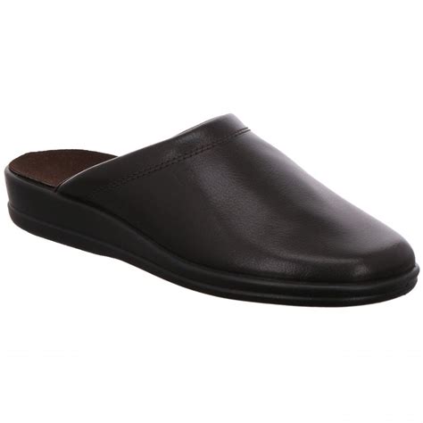 Rohde Mens 1550 72 Mocca Leather Mule Slippers