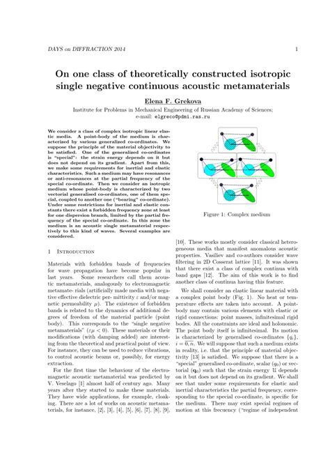 Pdf On One Class Of Theoretically Constructed Isotropic Single Negative Continuous Acoustic