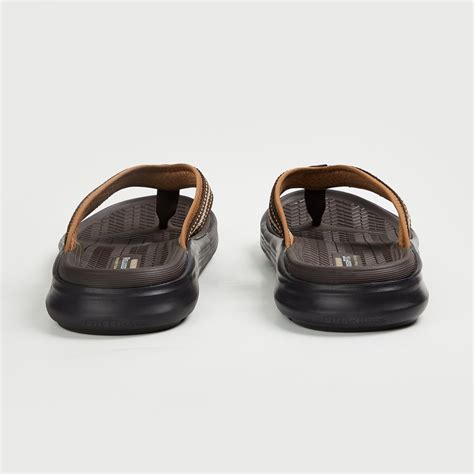 Buy Skechers Men Textured Relaxed Fit Memory Foam Flip Flops From