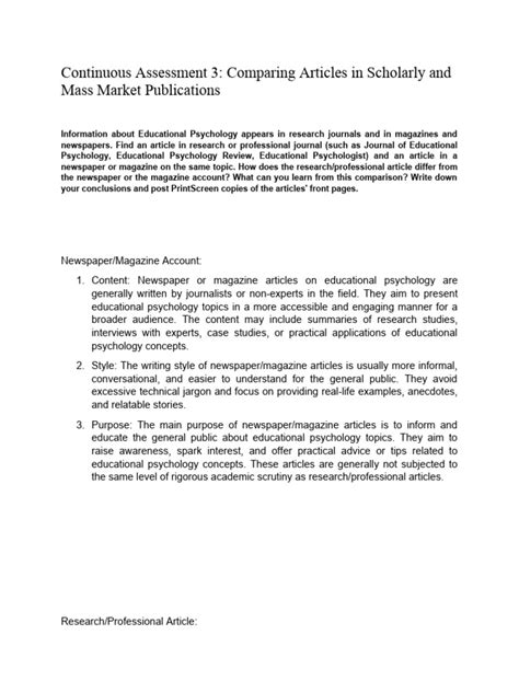 Continuous Assessment 3 Pdf