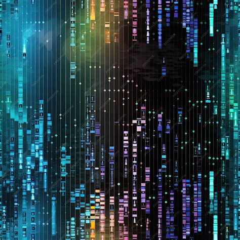Premium Ai Image Binary Code Waterfall With Colors