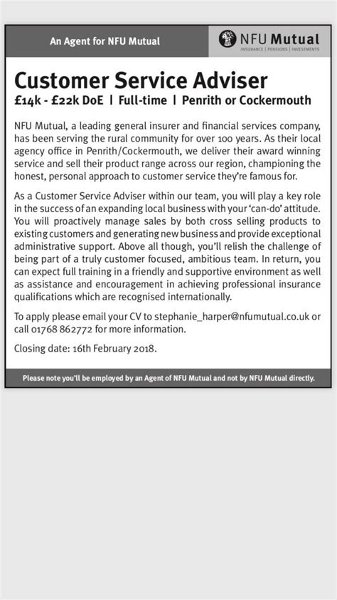 Catherine Mortimer On Linkedin Great Opportunity At Either The Penrith Or Cockermouth Agency