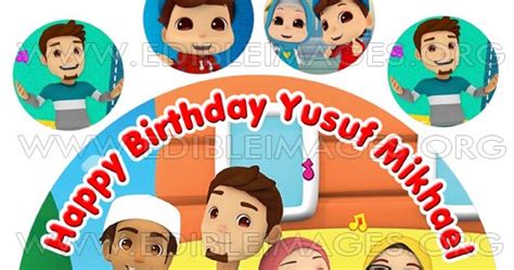 Edible Image Omar Dan Hana Untuk Kek Birthday Aisha Puchong Jaya