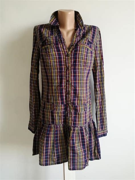 👑 плаття сорочка в клітку 👑 сукня прямого крою з воланом — ціна 93 грн у каталозі Короткі сукні