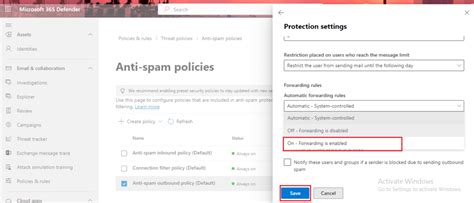 how to enable external email forwarding in microsoft 365