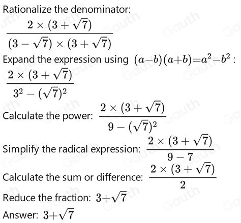 Solved 13 Bentuk Rasional Dari 23 Sqrt7 Adalah A 3 Sqrt7 B