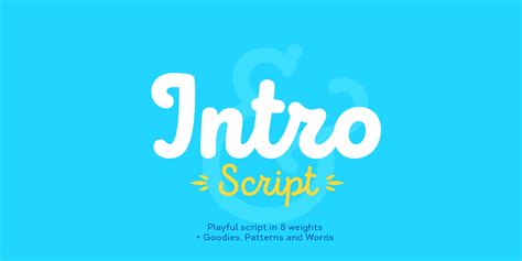 Intro Script Bold Font Xfontspro