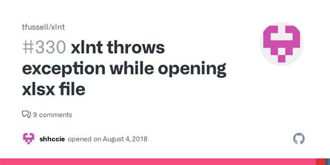 xlnt throws exception while opening xlsx file · issue 330 · tfussell