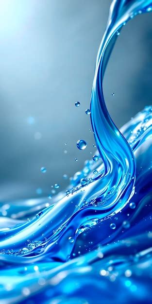 파란 물 스플래시 Ai 생성 이미지