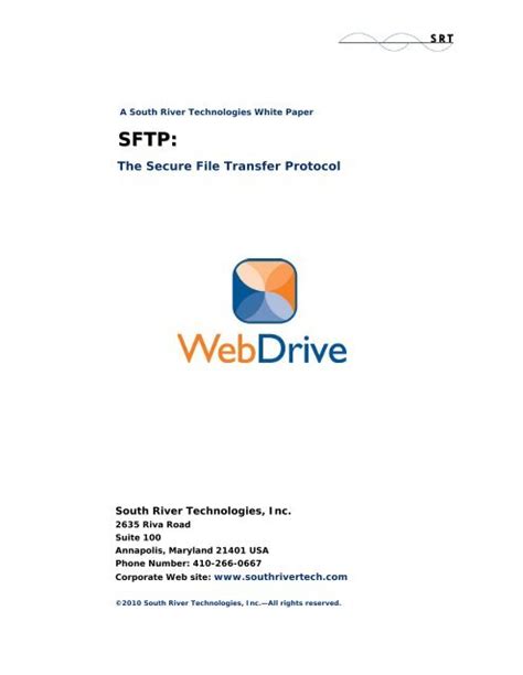 White Paper Sftp South River Technologies