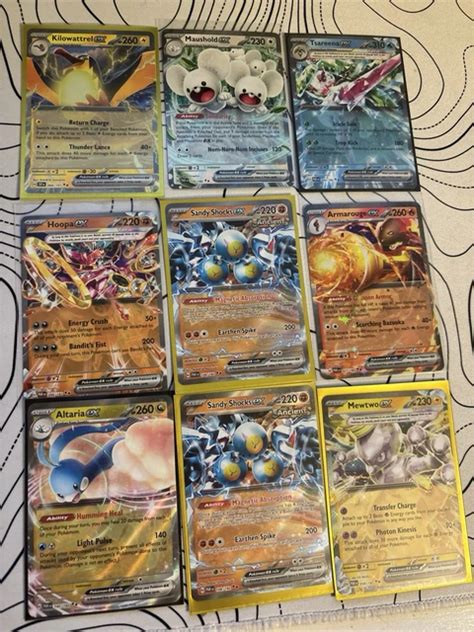 BASE EX POKÉMON Paradox Rift And Surging Sparks 9 card lot 19 08