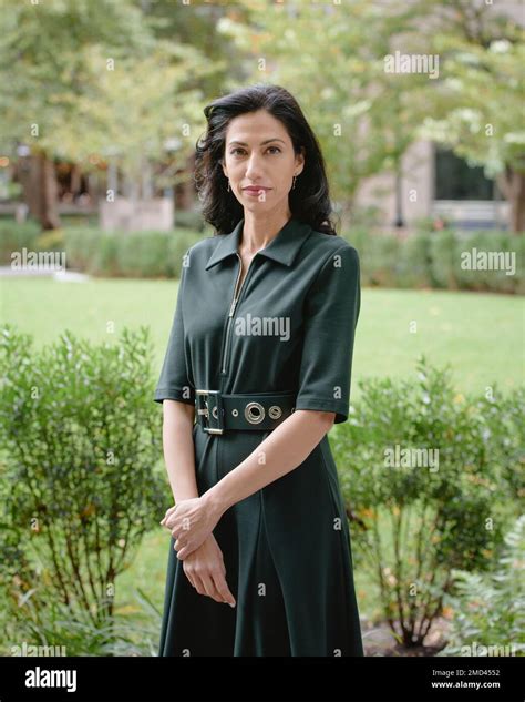Huma Abedin Poses For A Portrait In A Manhattan Park On Wednesday