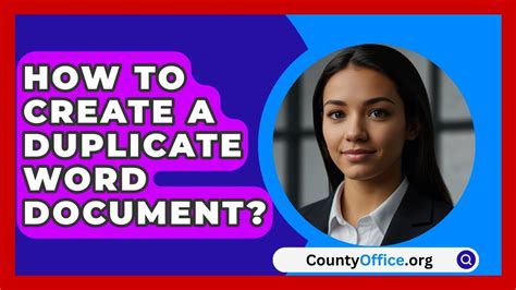 How To Create A Duplicate Word Document Youtube
