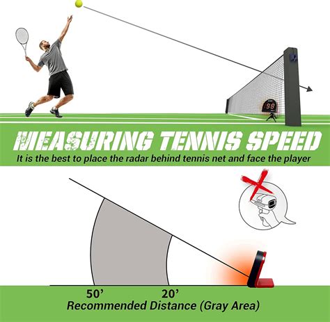 Hands Free Tennis Radar Gun Speed Sensor Measure Serve Racquet