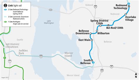 Sound Transit Launches Bellevue Redmond Light Rail Service Trains