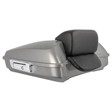 Gauntlet Gray Razor Tour Pack W Slim Backrest And Chrome Hardware For