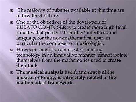 Ppt Rubato Composer And Its Pedagogical Use To Transmit Advanzed Mathematical Concepts