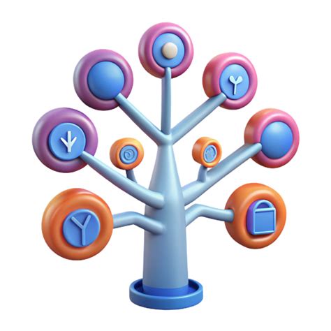 Abstract Tree Network System Connections Data Interface Technology Nodes Branches