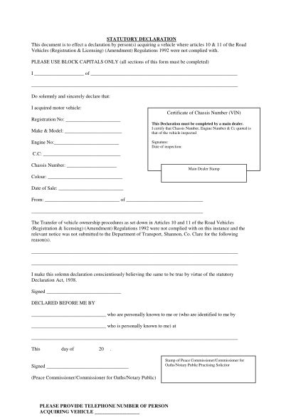 24 Victorian Statutory Declaration Form Page 2 Free To Edit Download And Print Cocodoc