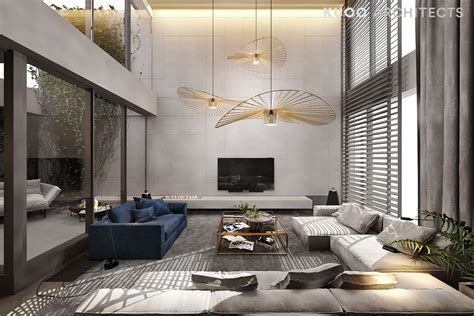 A Luxury Apartment With A Double Height CeilingInterior Design Ideas