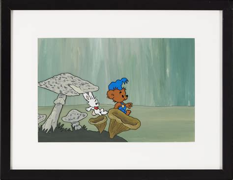 Rune AndrÉasson Bamse Hand Painted Film Cell From “the Hungry Dragon
