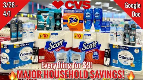 CVS Free Cheap Couponing Deals Haul 3 26 4 1 Major Household