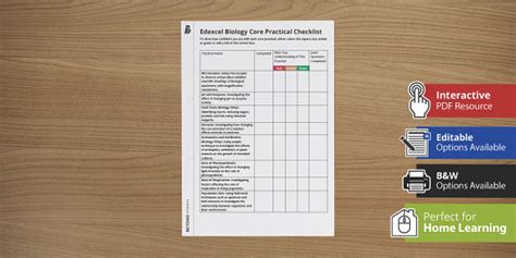 Edexcel Biology Checklist Ks4 Beyond Teacher Made